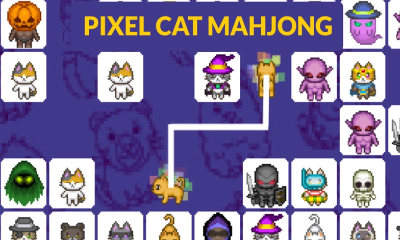 Pixel Cat Mahjong online: Play online for free